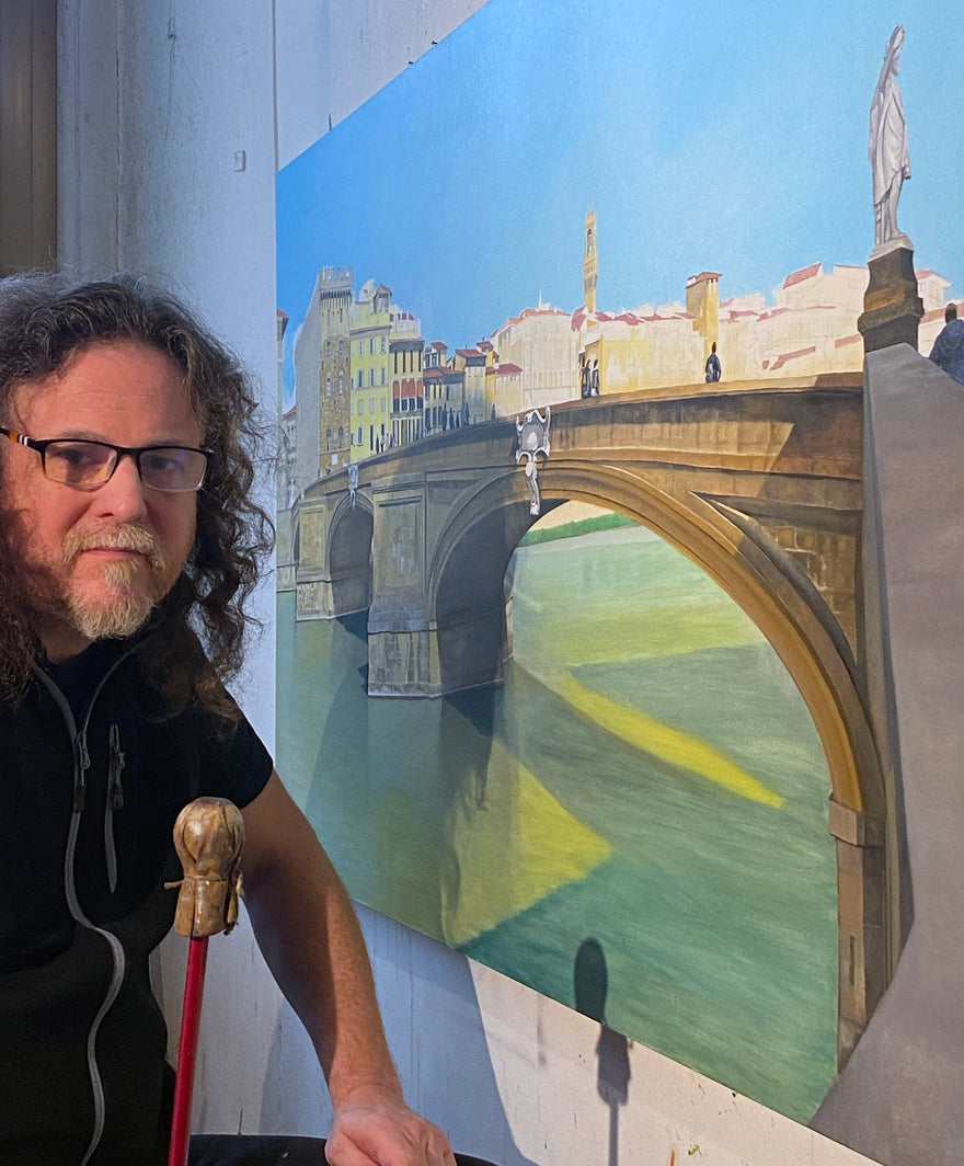 'IRIS GARDEN' - Oil on Canvas